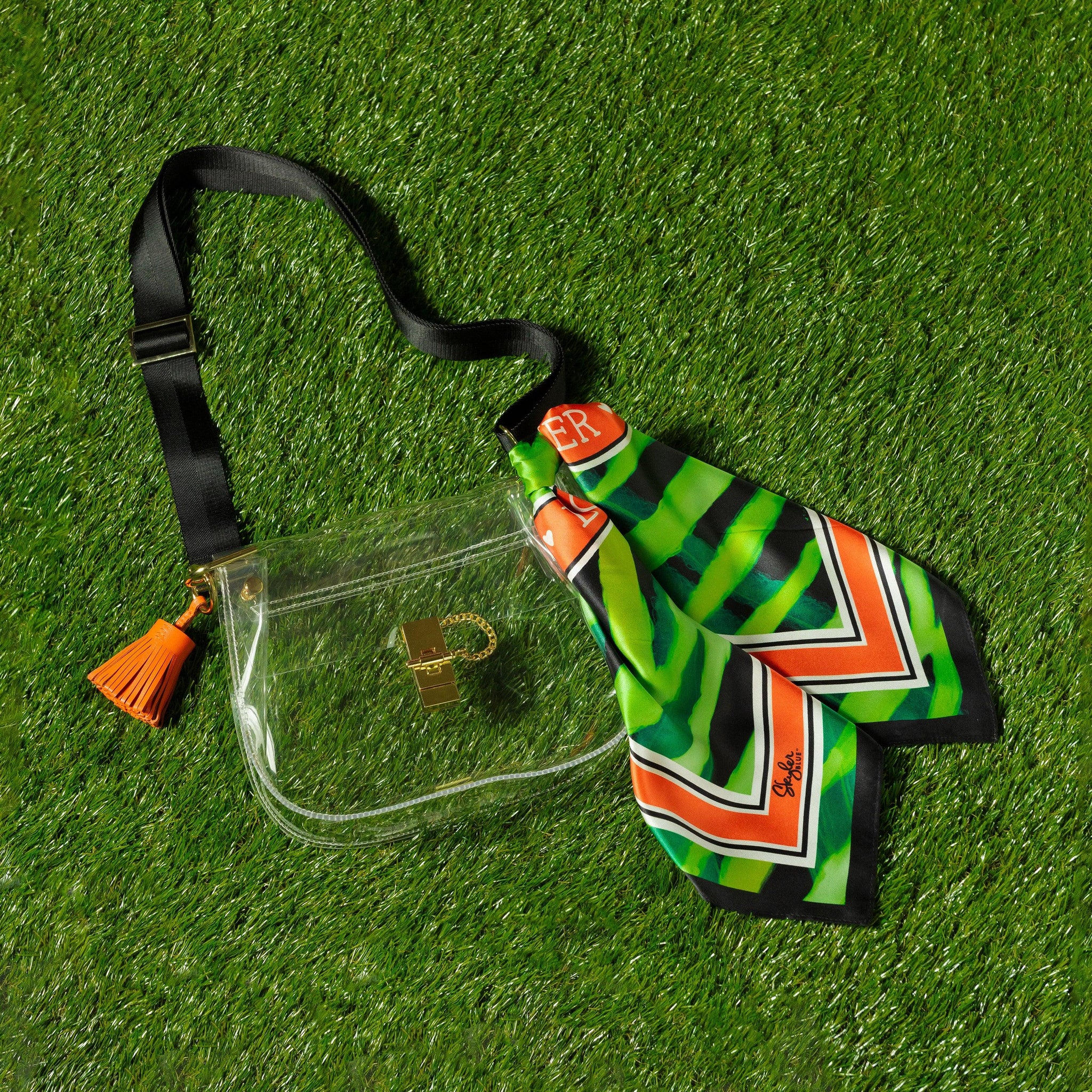 The Lucy Clear Medium Saddle Bag